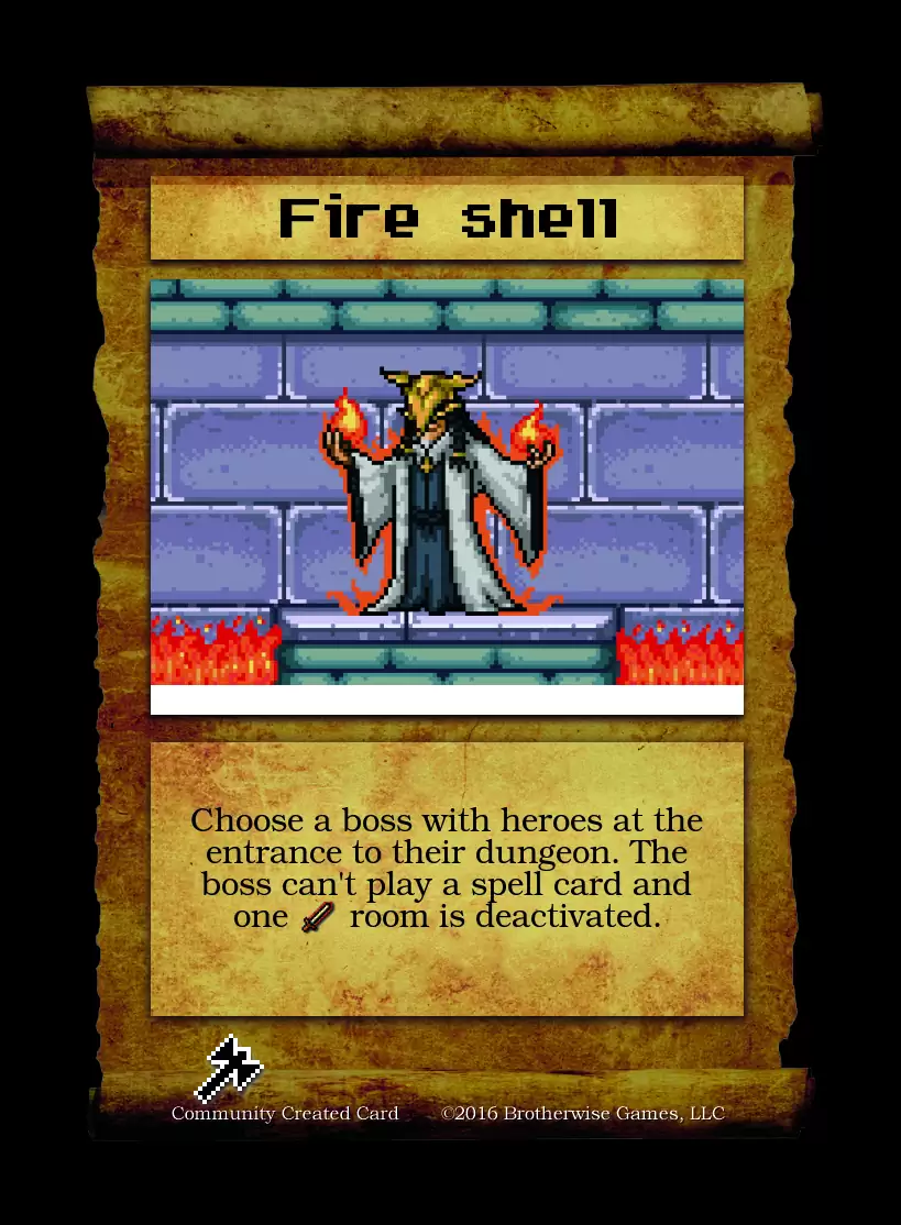 Fire Shell - Custom Card - Brotherwise Games | Boss Monster Community ...