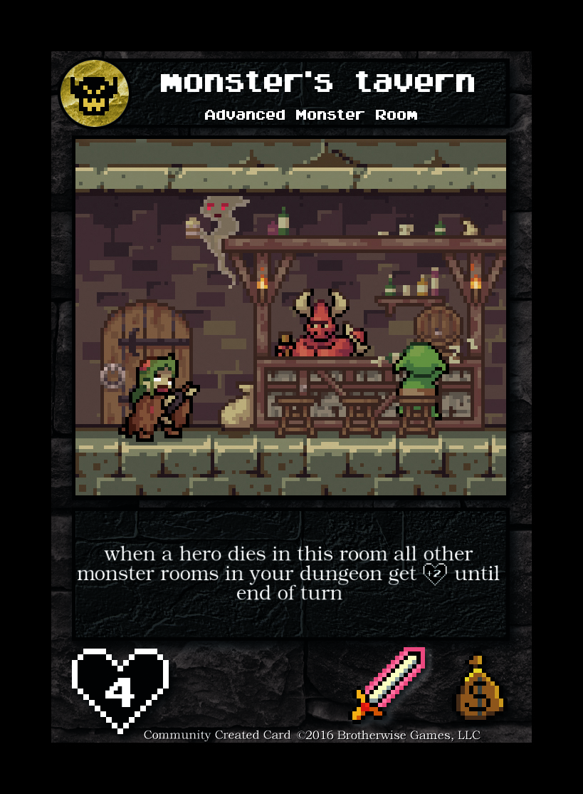 Monster's Tavern - Custom Card - Brotherwise Games | Boss Monster ...