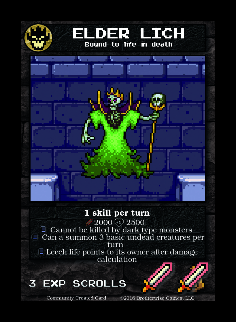 Elder Lich - Custom Card - Brotherwise Games | Boss Monster Community ...