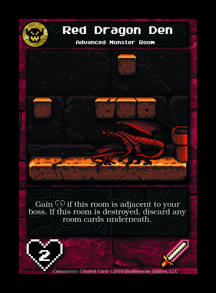 Red Dragon Den - Custom Card - Brotherwise Games | Boss Monster ...