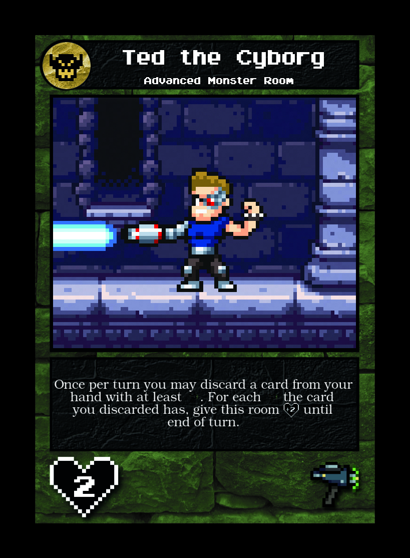 Ted The Cyborg - Custom Card - Brotherwise Games | Boss Monster ...