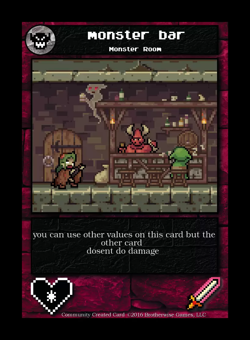 Monster Bar - Custom Card - Brotherwise Games | Boss Monster Community ...