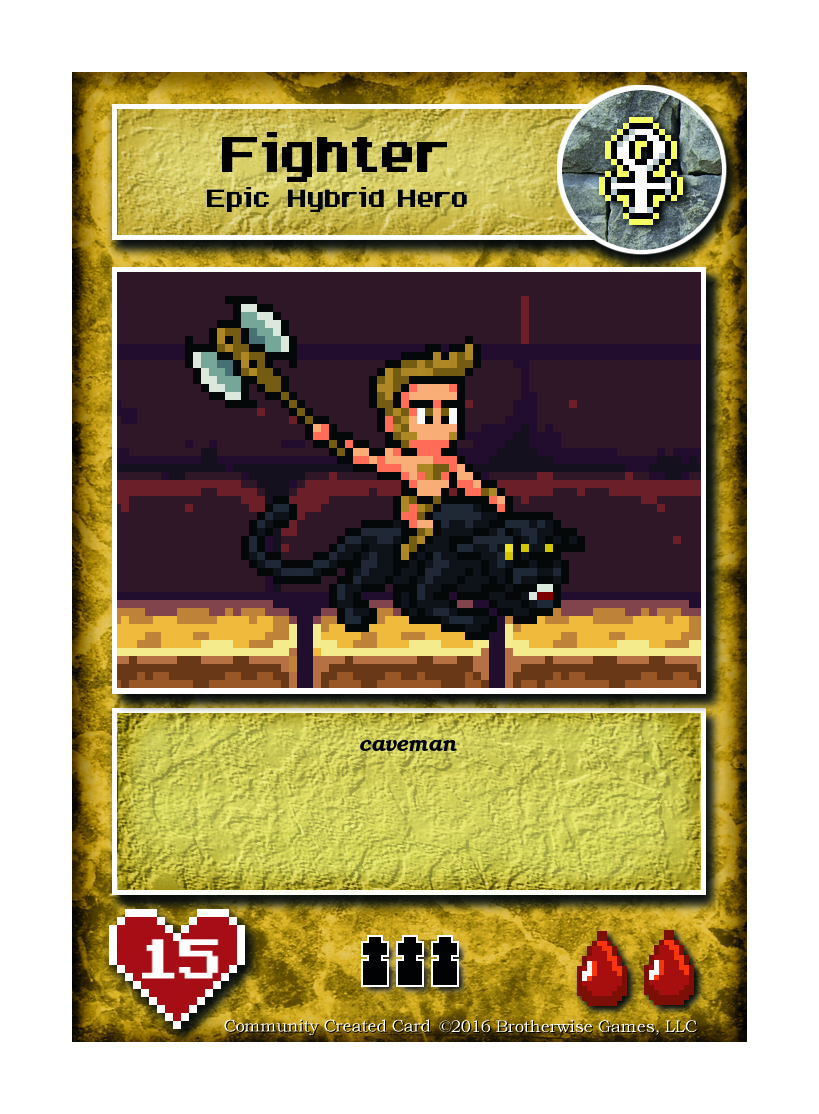 Caveman - Custom Card - Brotherwise Games | Boss Monster Community ...