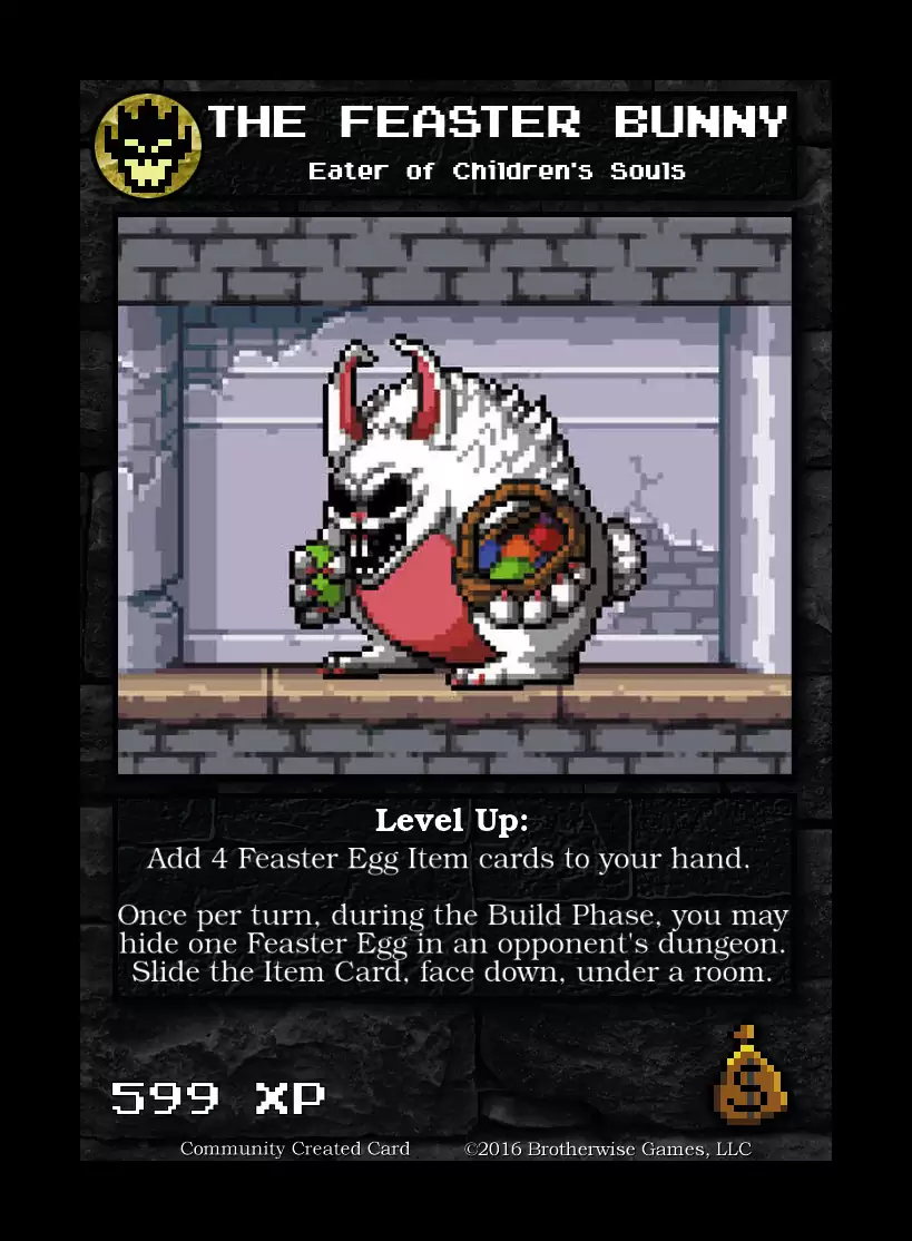 The Feaster Bunny - Custom Card - Brotherwise Games | Boss Monster ...