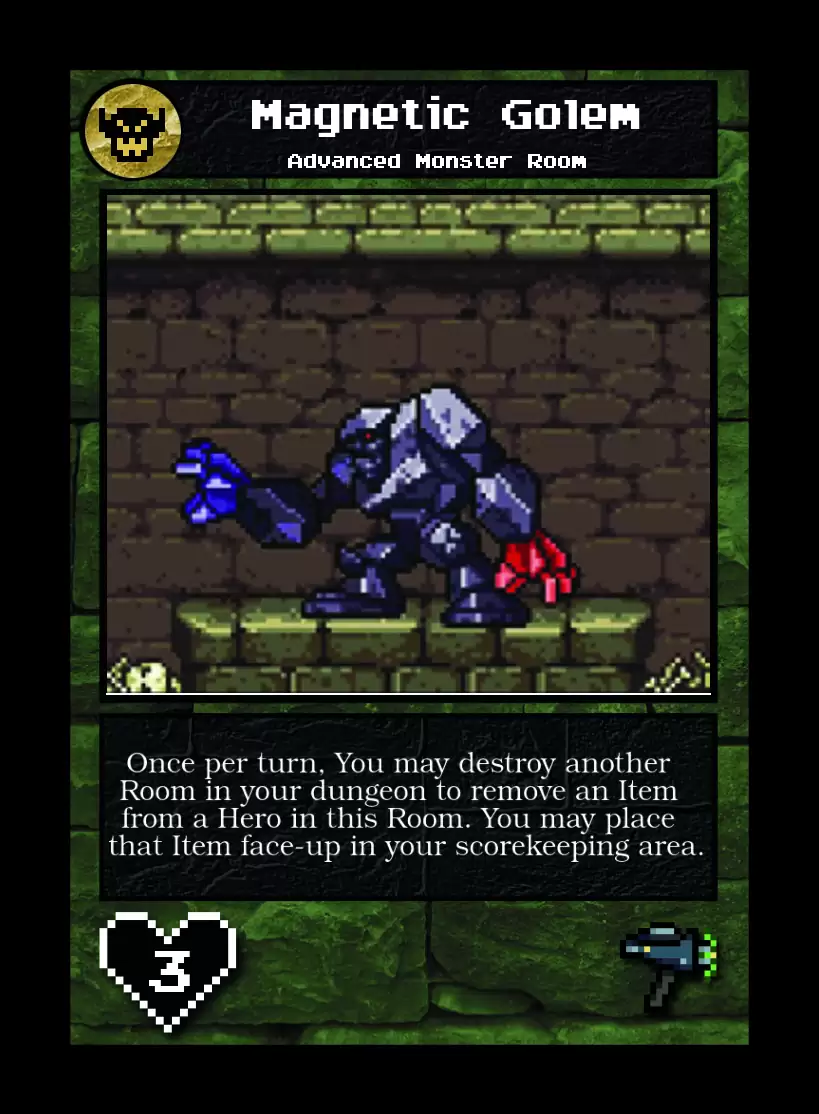 Magnetic Golem - Custom Card - Brotherwise Games | Boss Monster ...