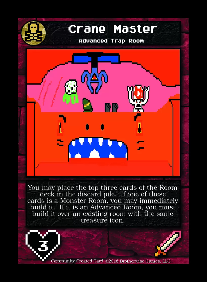 Crane Master - Custom Card - Brotherwise Games | Boss Monster Community ...