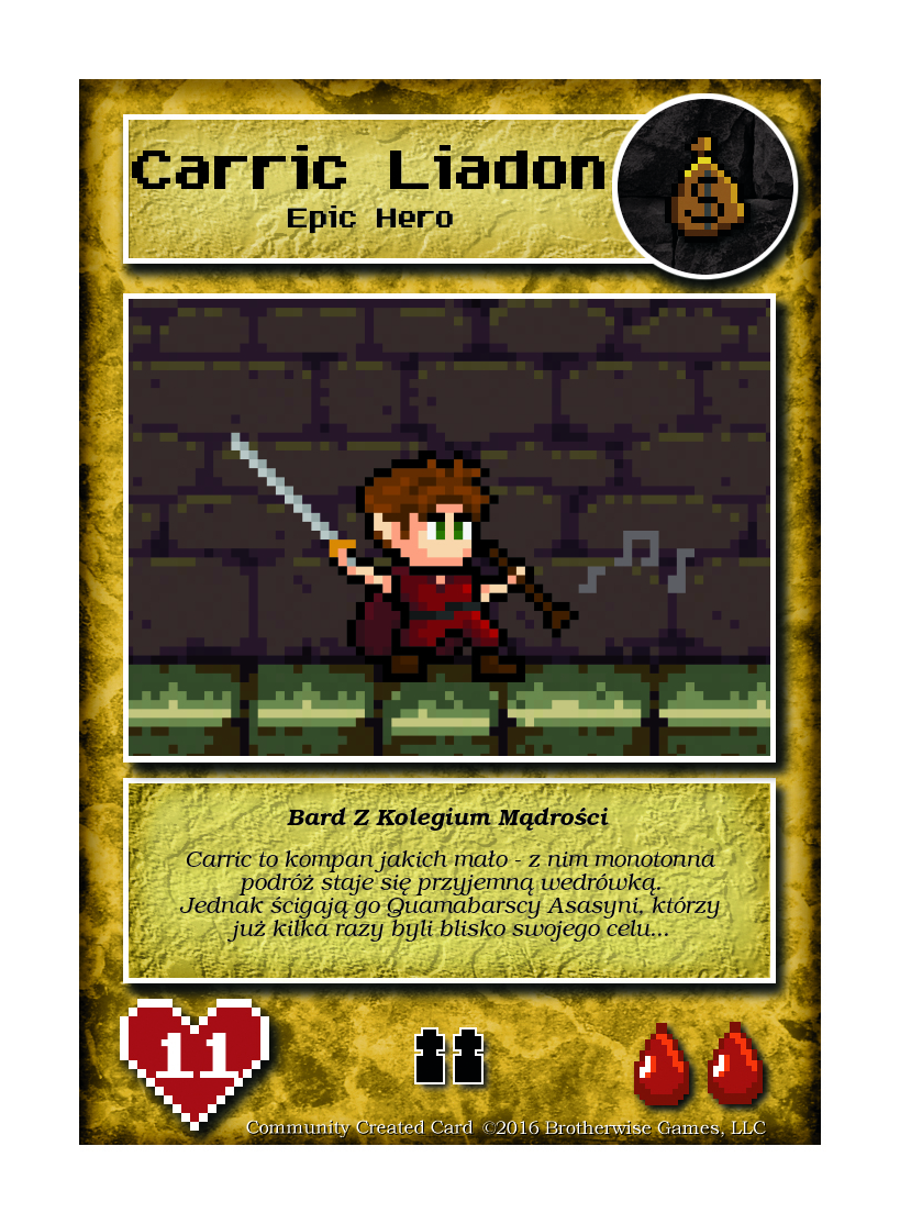 Carric Liadon - Custom Card - Brotherwise Games | Boss Monster ...