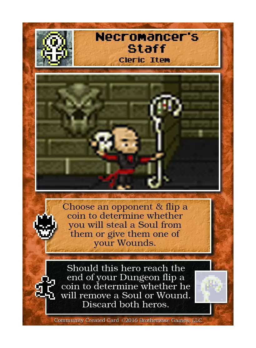 Necromancer's Staff - Custom Card - Brotherwise Games | Boss Monster ...