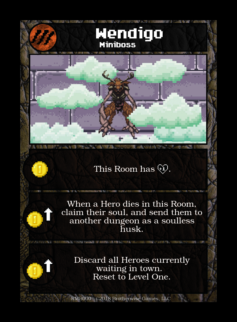 Wendigo - Custom Card - Brotherwise Games | Boss Monster Community ...