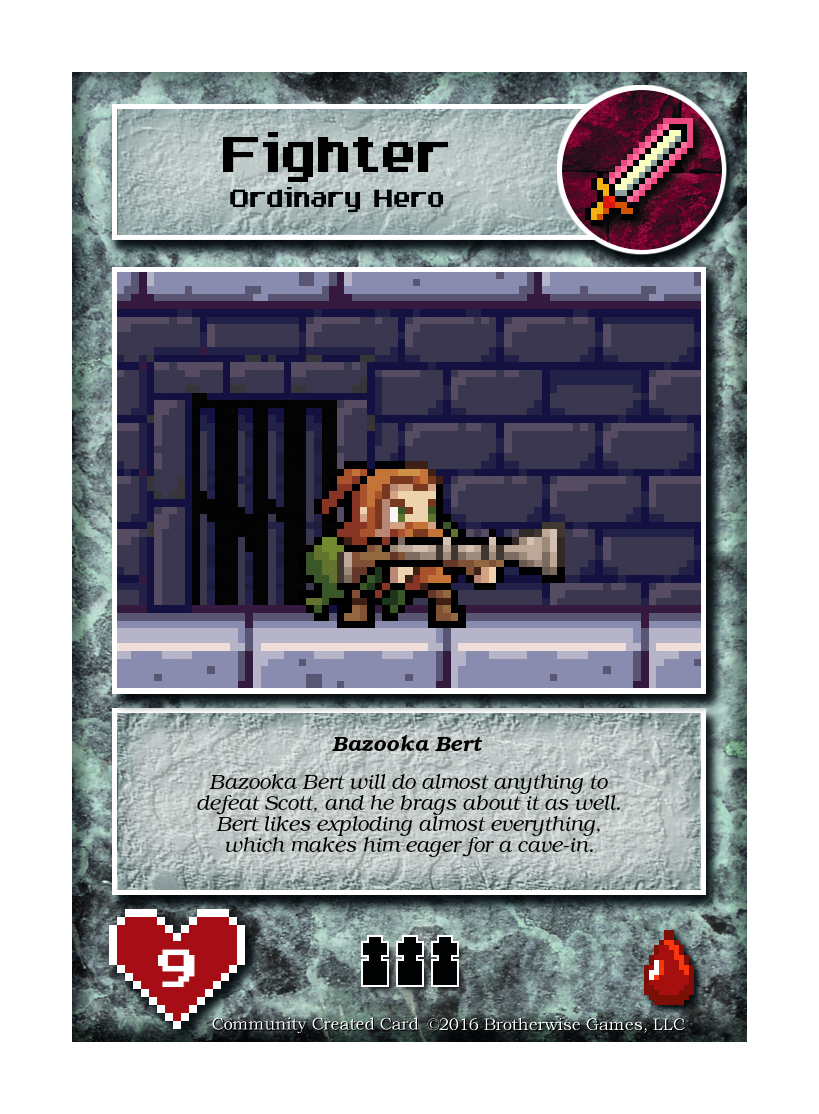 Bazooka Bert - Custom Card - Brotherwise Games | Boss Monster Community ...