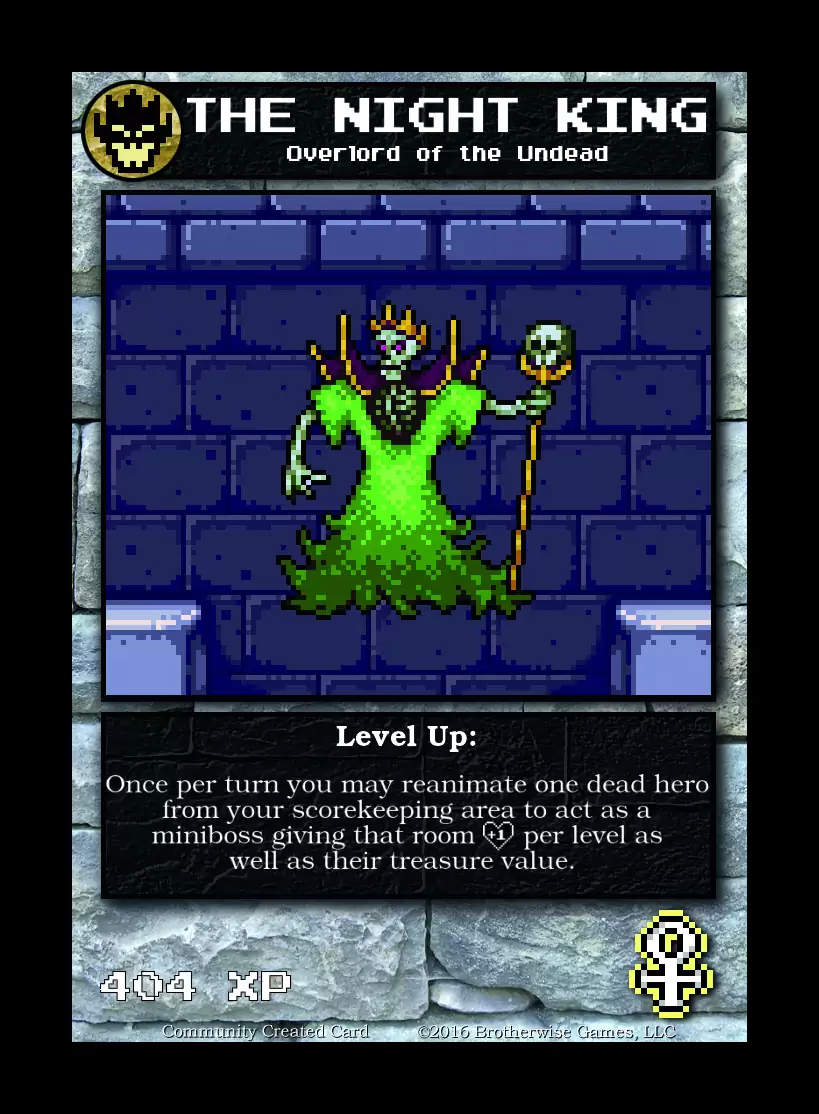 The Night King - Custom Card - Brotherwise Games | Boss Monster ...