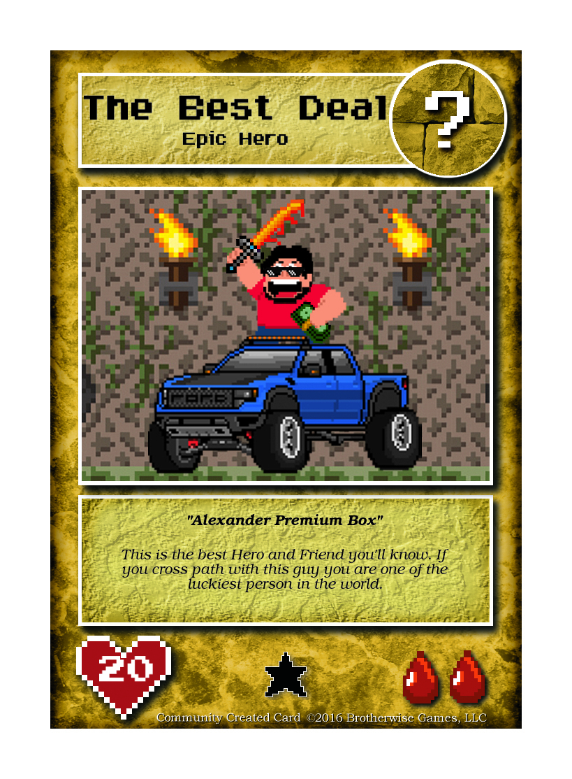 Alexander Premium Box - Custom Card - Brotherwise Games | Boss Monster ...