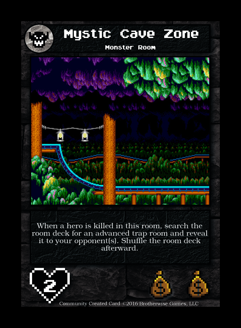 Mystic Cave Zone - Custom Card - Brotherwise Games | Boss Monster ...