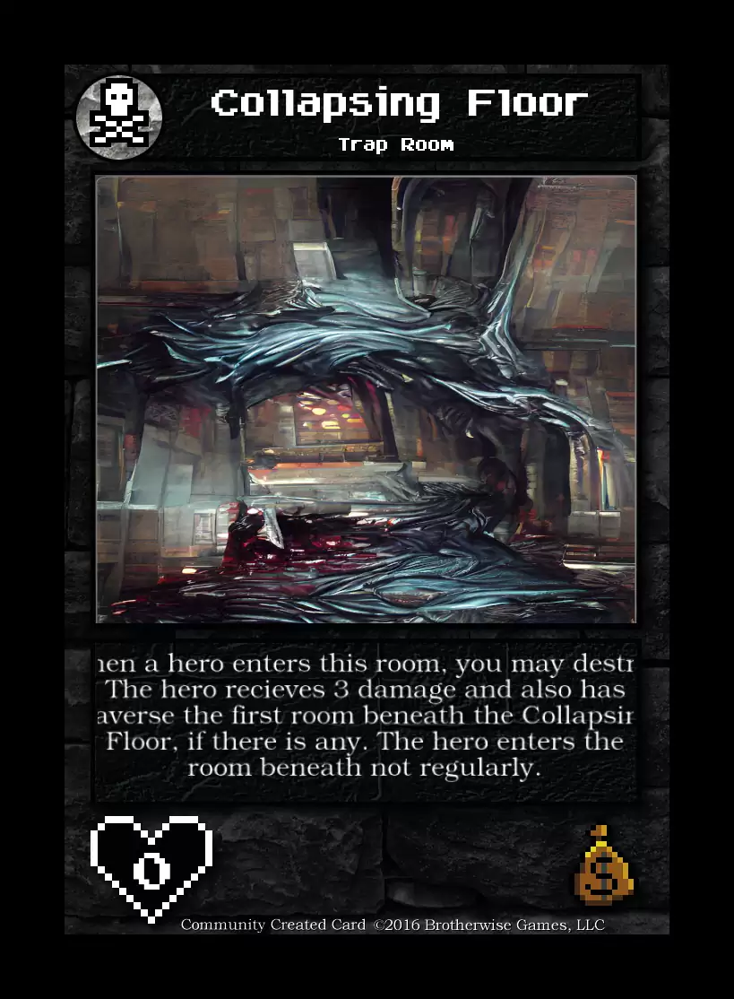 Collapsing Floor - Custom Card - Brotherwise Games | Boss Monster ...