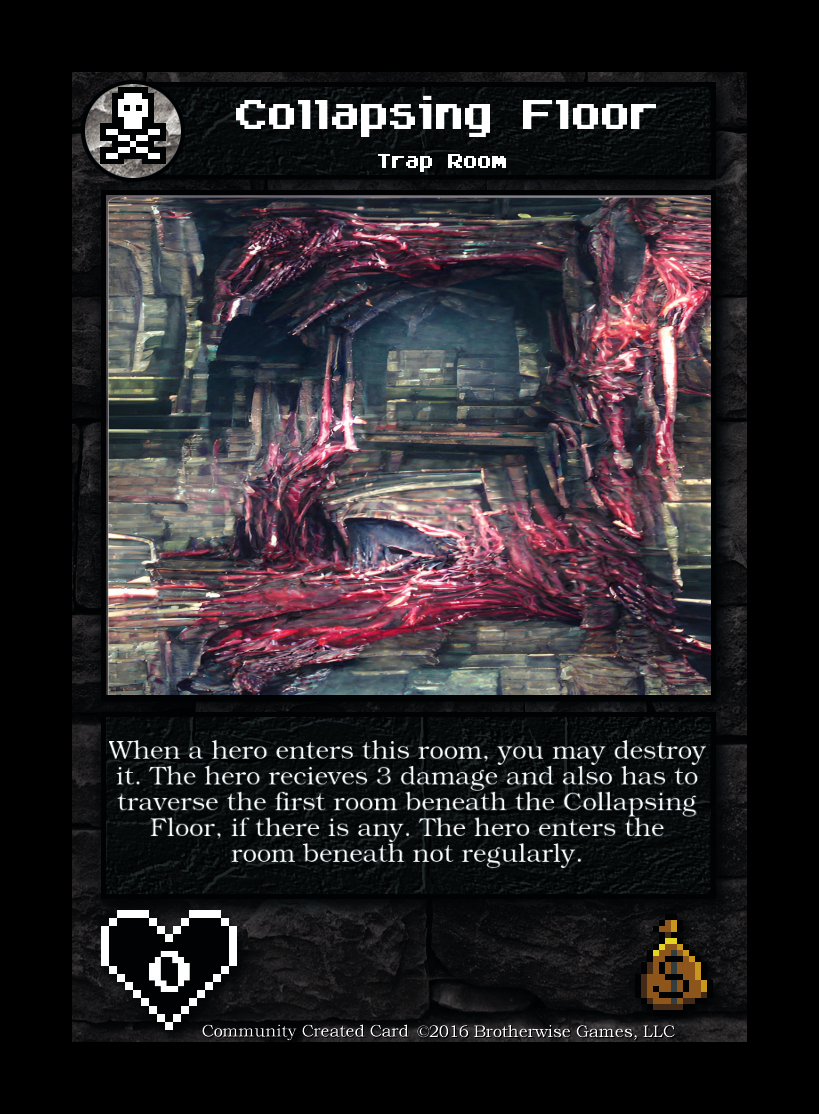 Collapsing Floor - Custom Card - Brotherwise Games | Boss Monster ...