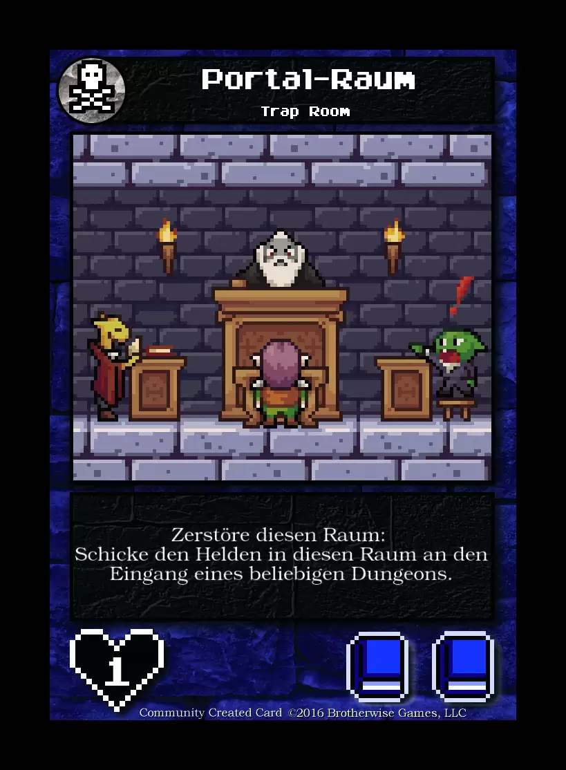 Portal-raum - Custom Card - Brotherwise Games | Boss Monster Community Created Cards | DriveThruRPG