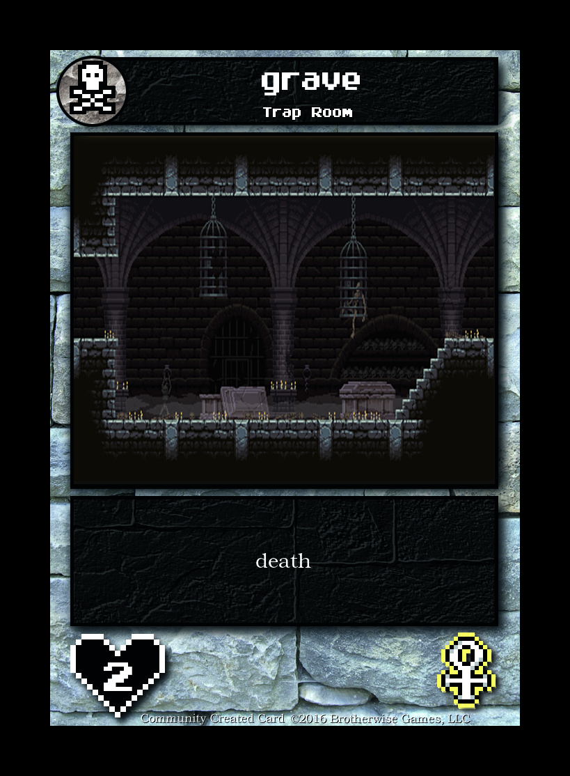 Grave - Custom Card - Brotherwise Games | Boss Monster Community Created Cards | DriveThruRPG