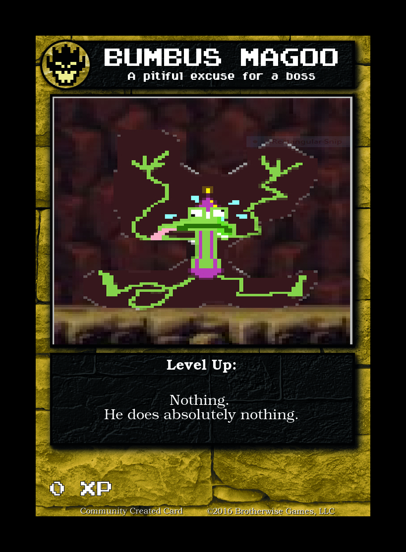 Bumbus Magoo - Custom Card - Brotherwise Games | Boss Monster Community ...