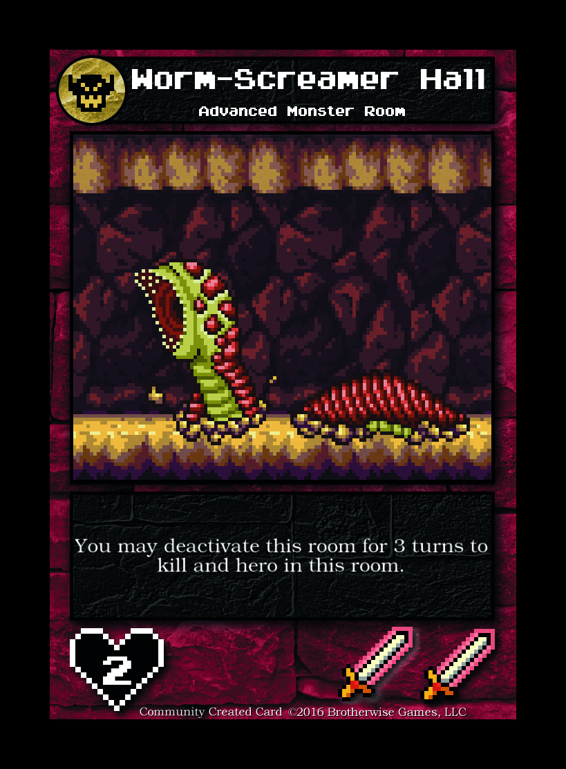 Worm-screamer Hall - Custom Card - Brotherwise Games | Boss Monster ...