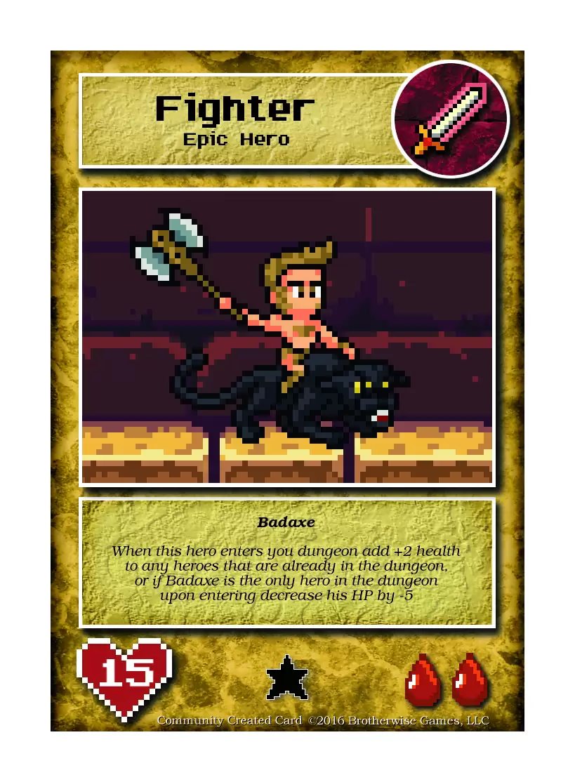 Badaxe - Custom Card - Brotherwise Games | Boss Monster Community ...