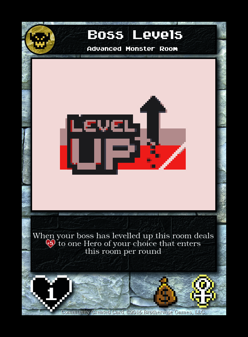 Boss Levels - Custom Card - Brotherwise Games | Boss Monster Community ...