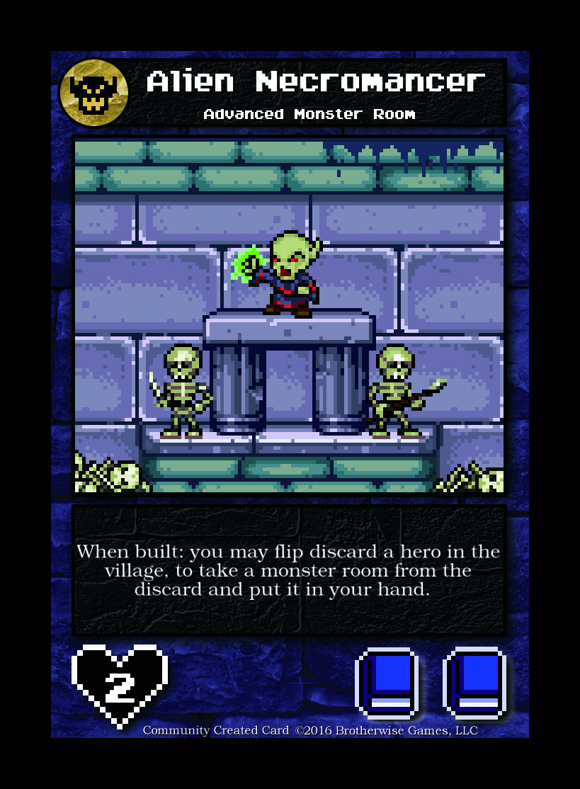 Alien Necromancer - Custom Card - Brotherwise Games | Boss Monster ...