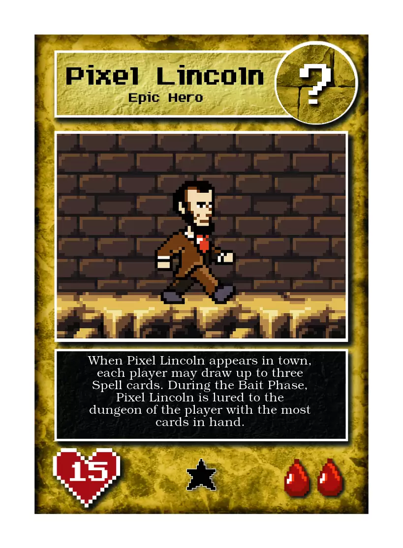 Pixel Lincoln - Custom Card - Brotherwise Games | Boss Monster ...