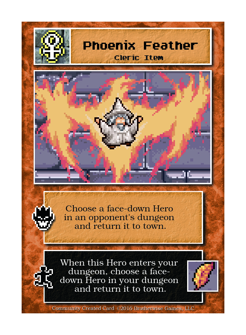 Phoenix Feather - Custom Card - Brotherwise Games | Boss Monster ...