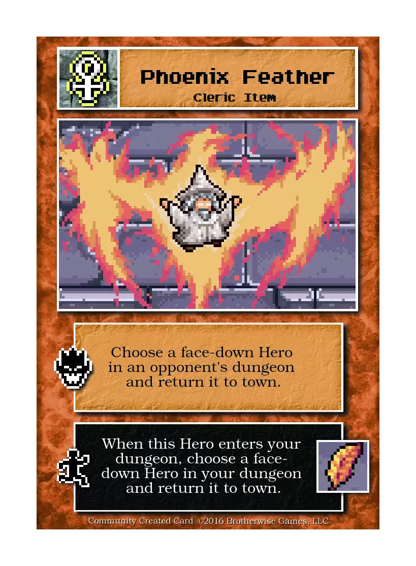 Phoenix Feather - Custom Card - Brotherwise Games | Boss Monster ...