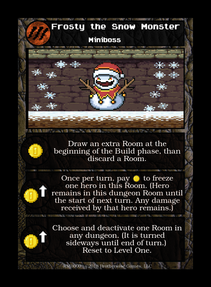 Frosty The Snow Monster - Custom Card - Brotherwise Games | Boss ...