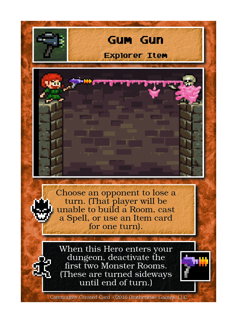 Gum Gun - Custom Card - Brotherwise Games | Boss Monster Community ...