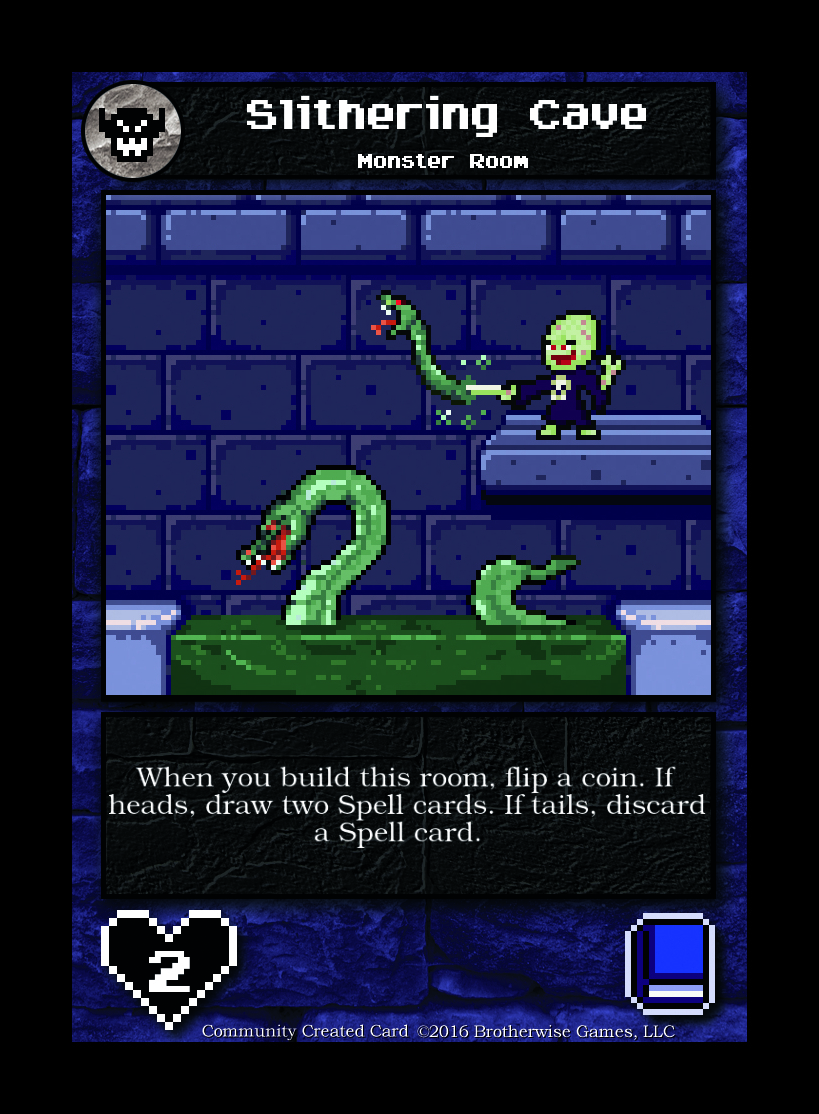 Slithering Cave - Custom Card - Brotherwise Games | Boss Monster ...