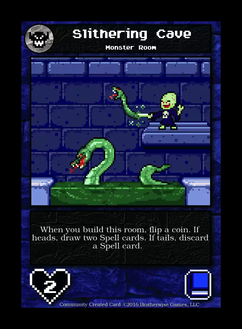 Slithering Cave - Custom Card - Brotherwise Games | Boss Monster ...