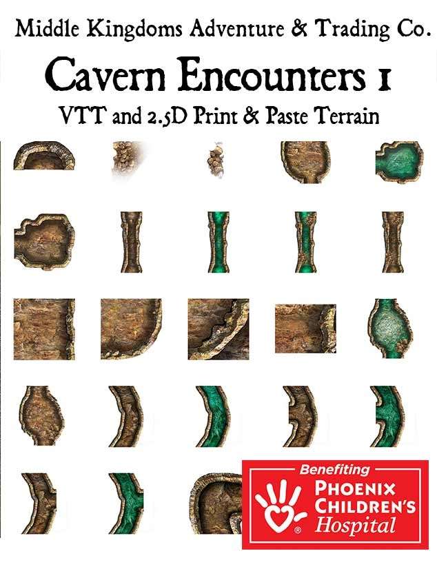 Adventure Map Tiles: Cavern Encounters Tiles Set 1 - Middle Kingdoms ...