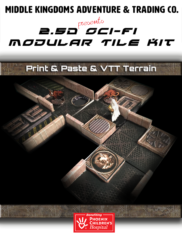 Sci-Fi Map Tiles - 2.5D and VTT Modular Tiles: Set 1 - Middle Kingdoms ...