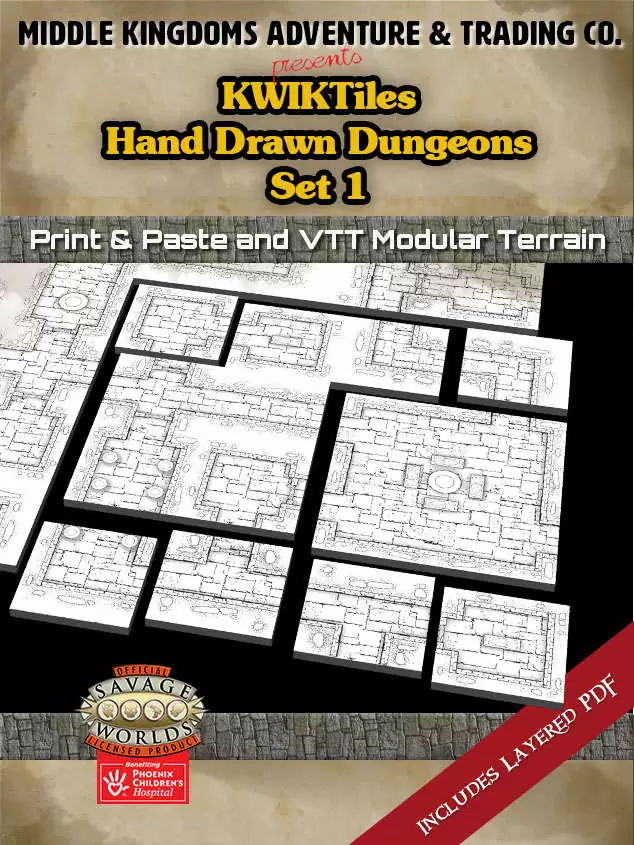 KwikTiles: Hand Drawn Dungeons Set 1 - Middle Kingdoms Adventure ...