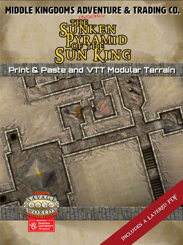 Battle Map: The Sunken Pyramid of the Sun King - Middle Kingdoms ...