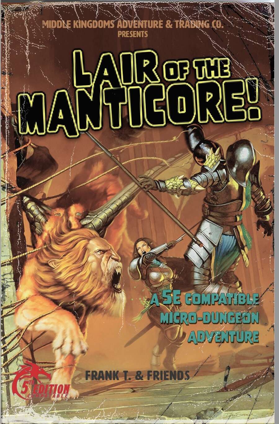 Lair of the Manticore! -5e - Middle Kingdoms Adventure & Trading Co ...