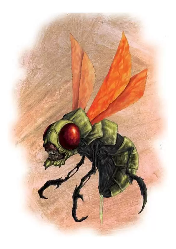 RPG Fantasy Creature, Evil Wasp - Claudio Casini Art | DriveThruRPG