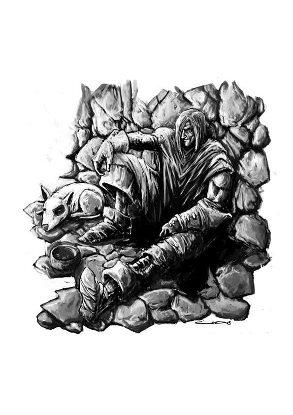 RPG Fantasy Character, Male, Human Beggar Thief - Claudio Casini Art ...