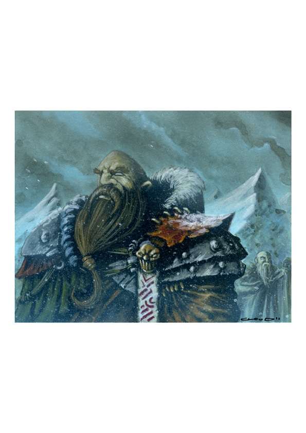 RPG Fantasy Character, Male, Winter Dwarfs - Claudio Casini Art ...
