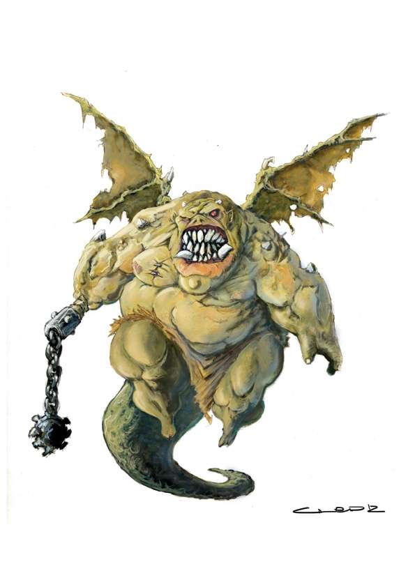 RPG Fantasy Creature, Demon of Hunger - Claudio Casini Art | DriveThruRPG