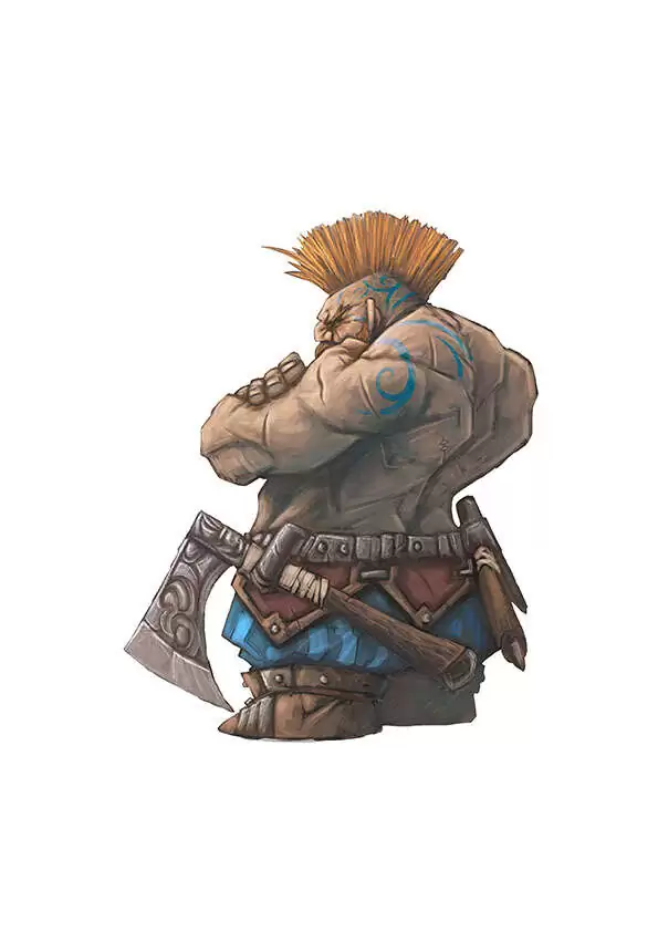 RPG Fantasy Character, Male, Dwarf Warrior - Claudio Casini Art ...