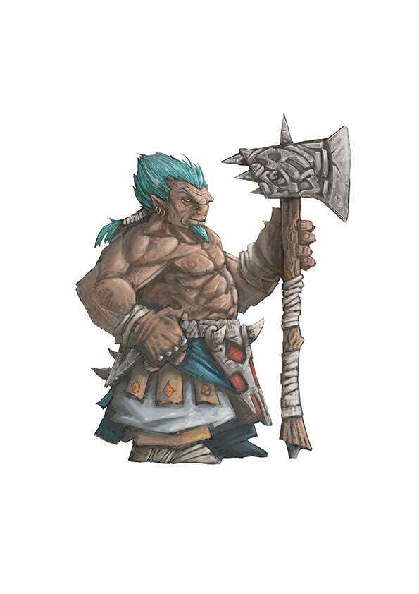 RPG Fantasy Character, Male, Dwarf Warrior - Claudio Casini Art ...