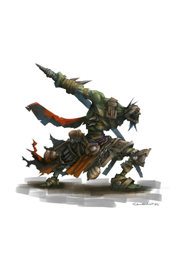 RPG Fantasy Creature, Undead Assassin - Claudio Casini Art | DriveThruRPG