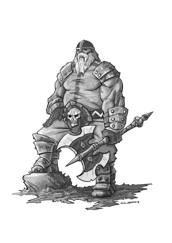 RPG Fantasy Character, Male, Human Warrior - Claudio Casini Art ...