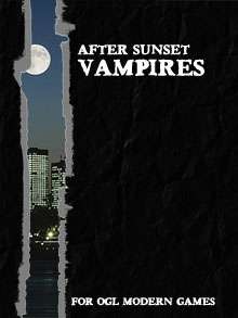 After Sunset: Vampires - Brain Jar Press | Clockwork Golem Workshop ...