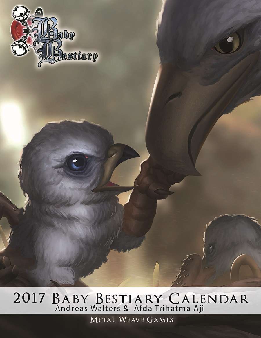 Baby Bestiary 2017 Calendar - Metal Weave Games | Baby Bestiary ...