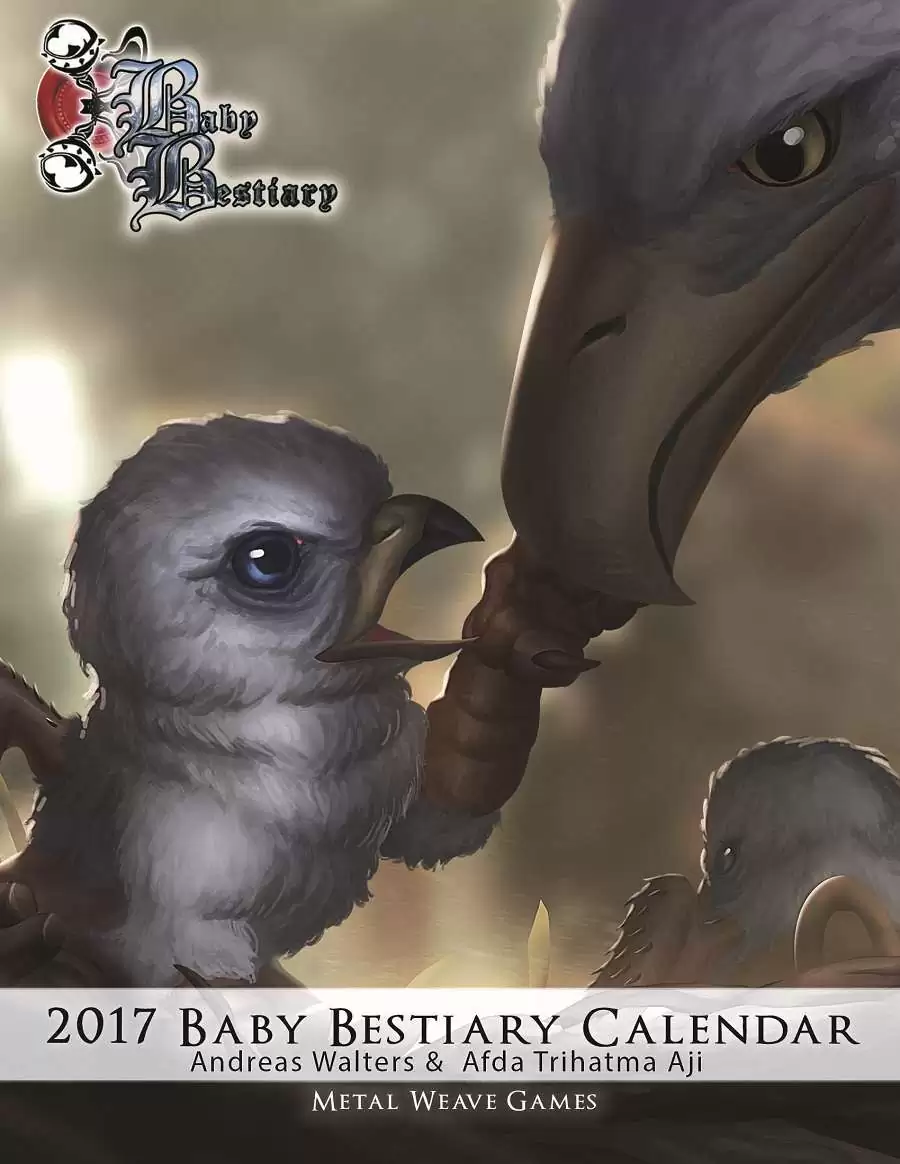 Baby Bestiary 2017 Calendar - Metal Weave Games | Baby Bestiary ...