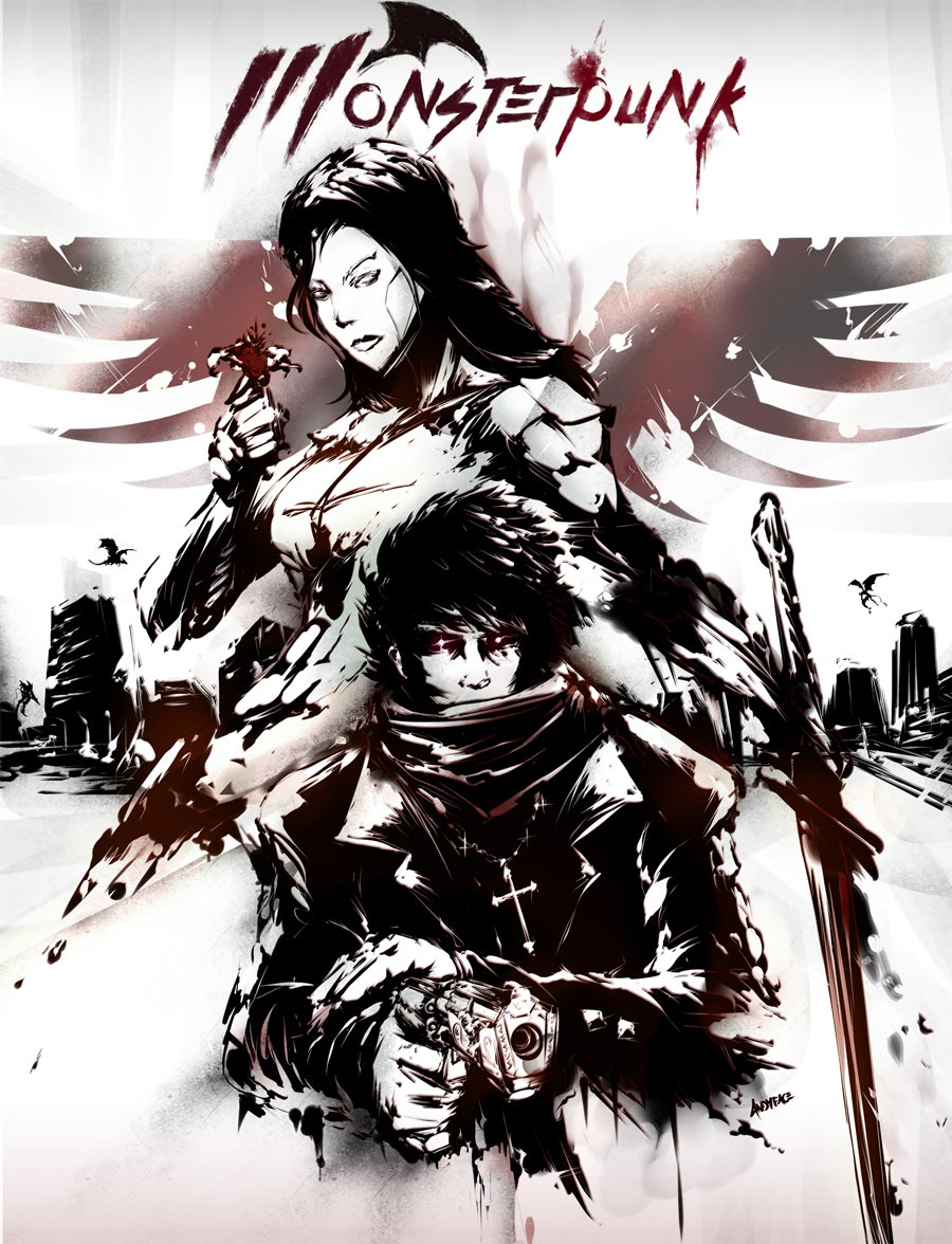 Monsterpunk Character Sheets - Gimmick Labs | DriveThruRPG